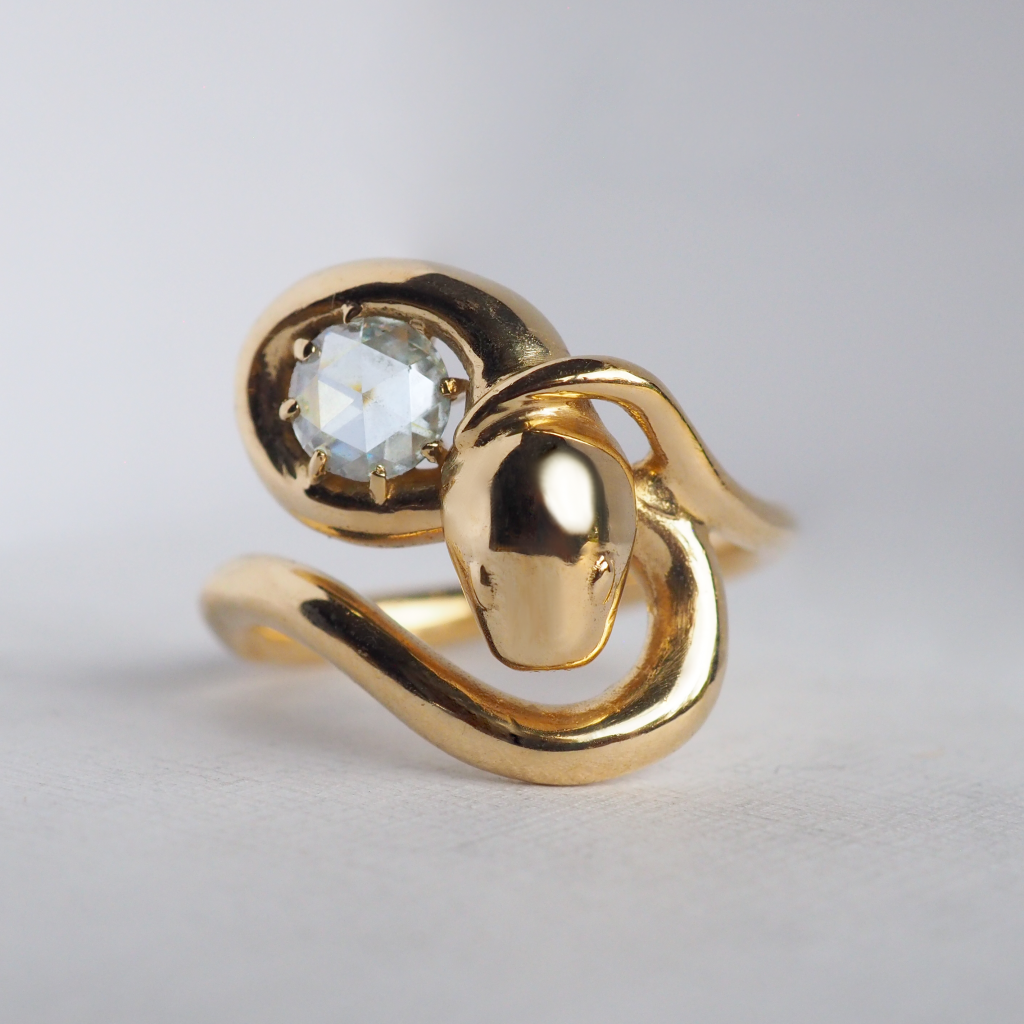 14k Gold Snake Ring - The Antiquarian