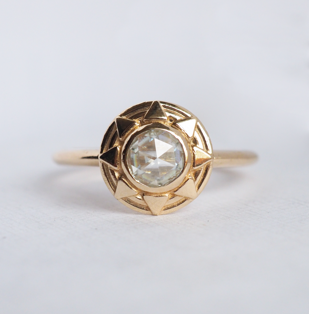 Rose-Cut Diamond Sun Ring - The Antiquarian