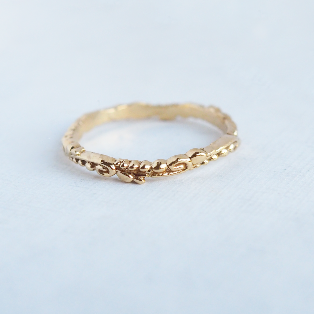 14k Gold Vine Band - The Antiquarian